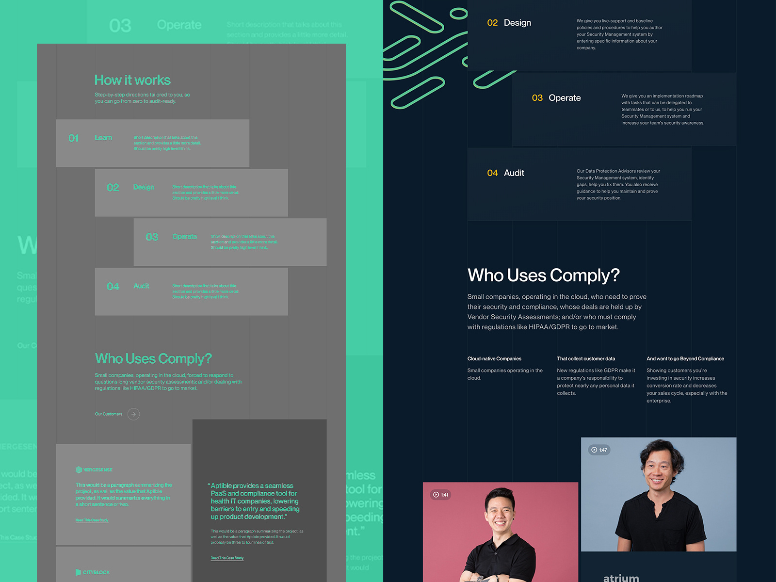 Aptible Wireframes by Focus Lab + Odi on Dribbble