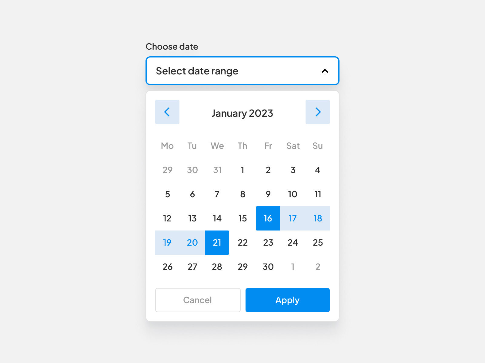 Date Picker Component by Anthony Martinez on Dribbble