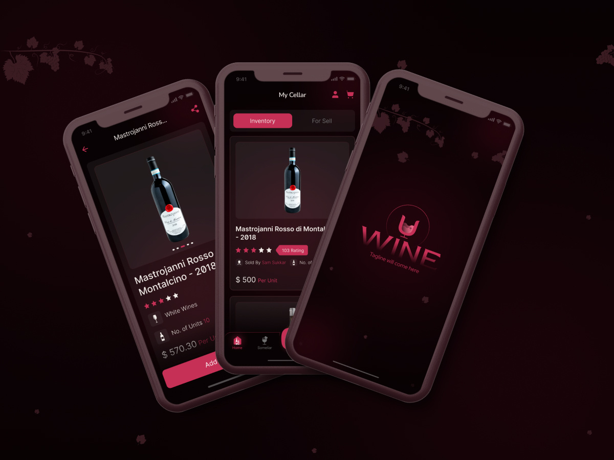 Wine App by Jay Sharma on Dribbble