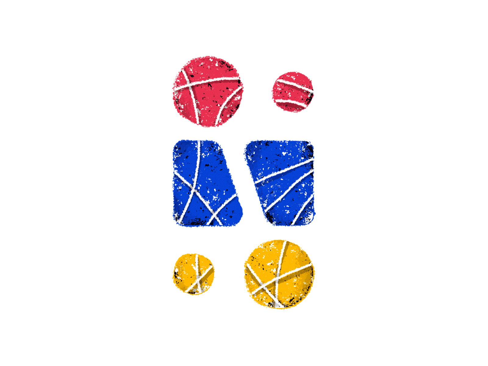 Blue Square Logo With Slash