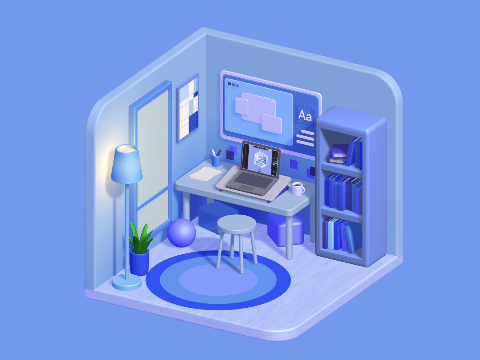 my-mini-room-3d-by-louise-desvaux-de-marigny-on-dribbble