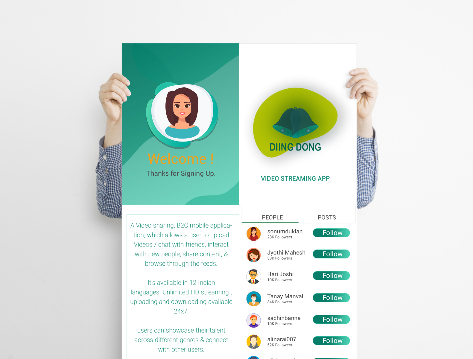 Ding Dong Poster by Priya S on Dribbble