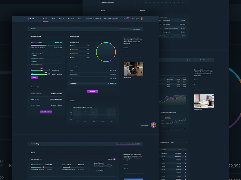 Dark Dashboard by Elegant Seagulls on Dribbble