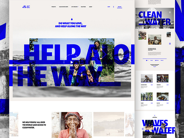 Waves 4 Water Concept by Elegant Seagulls on Dribbble