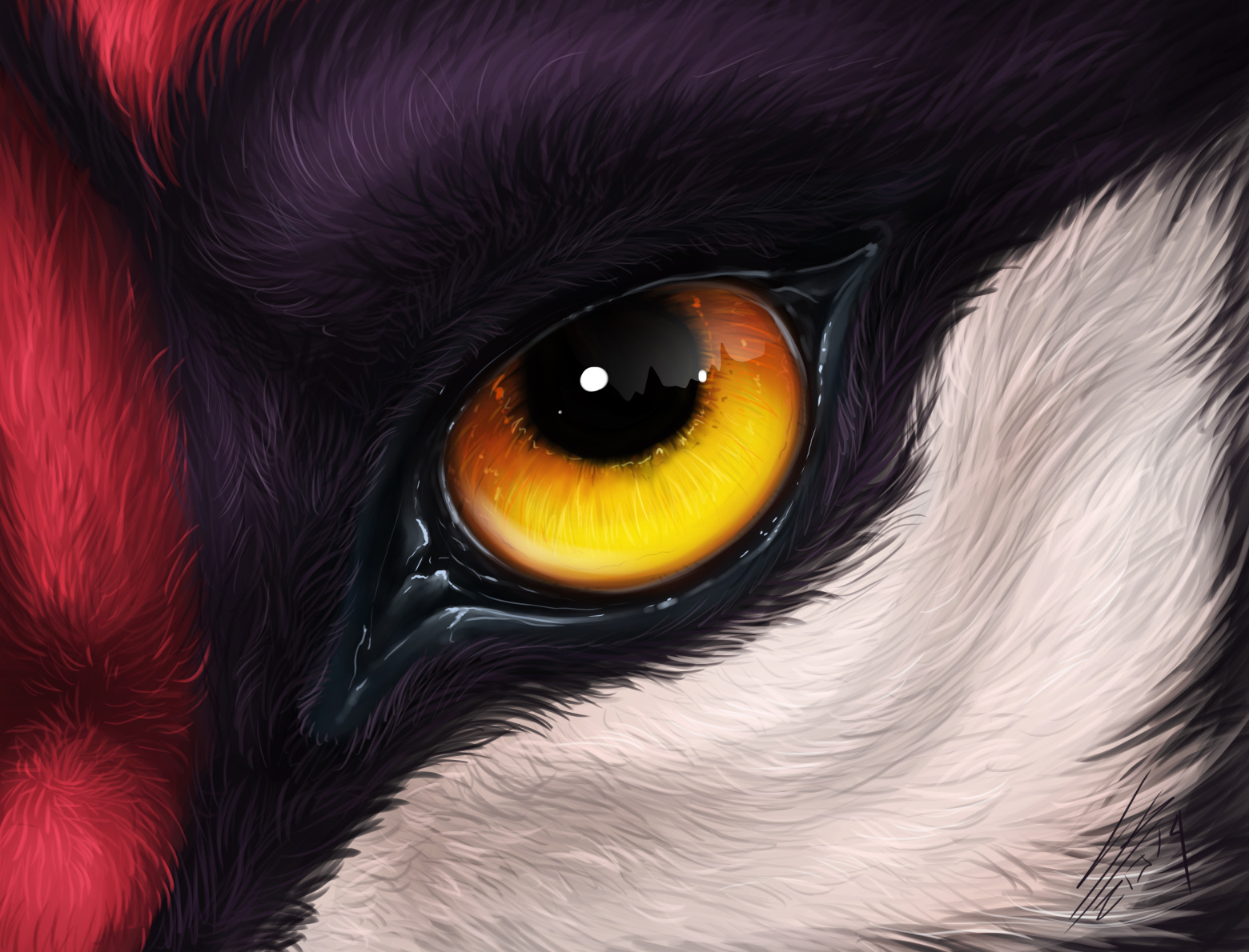 Sabertooth Eye in realistic style by Victoria Sokolova on Dribbble
