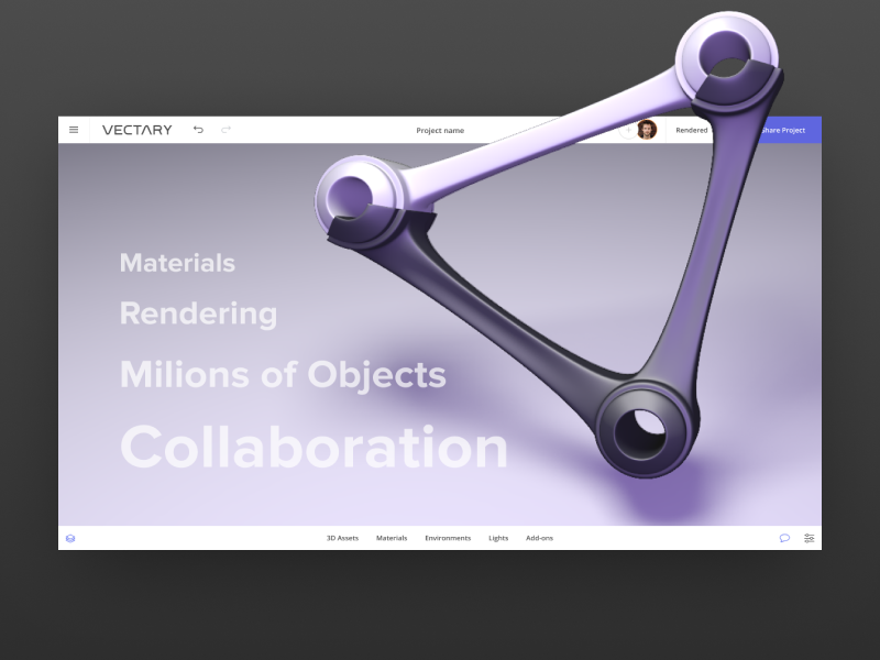 Vectary — Online 3D Design Software by Milan Gladiš on Dribbble