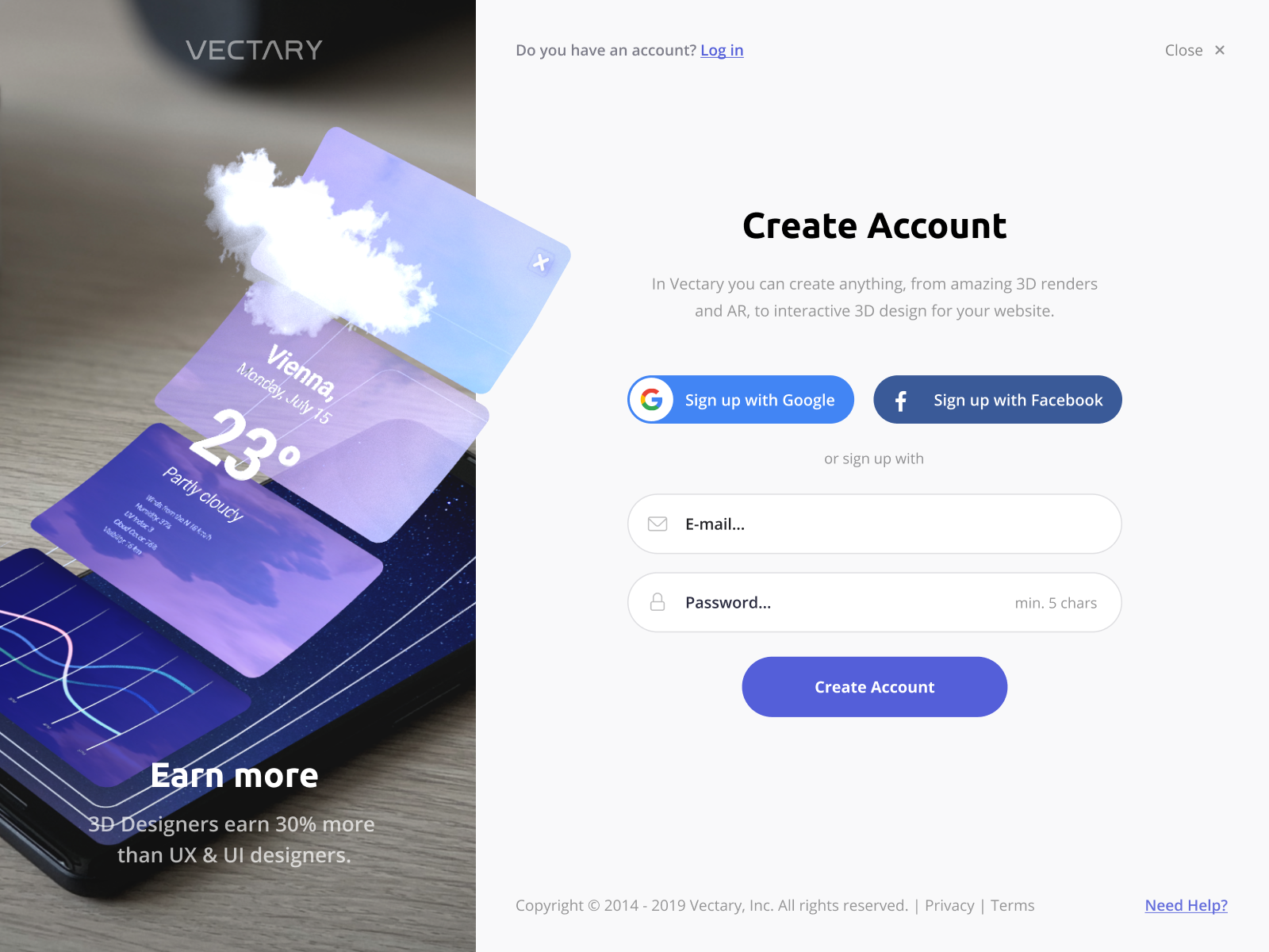 Signup Form – Social and Email by Milan Gladiš on Dribbble