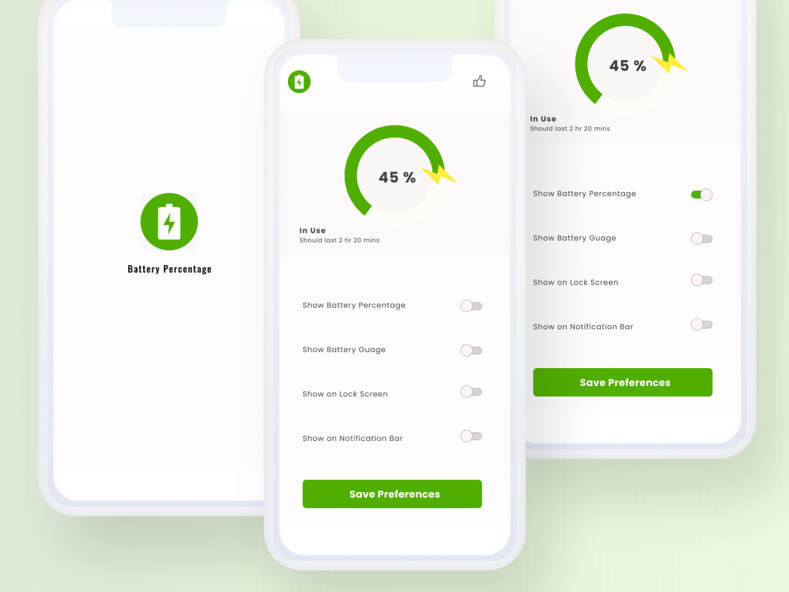Battery Saving Mobile Application by Zainab Lakhani on Dribbble