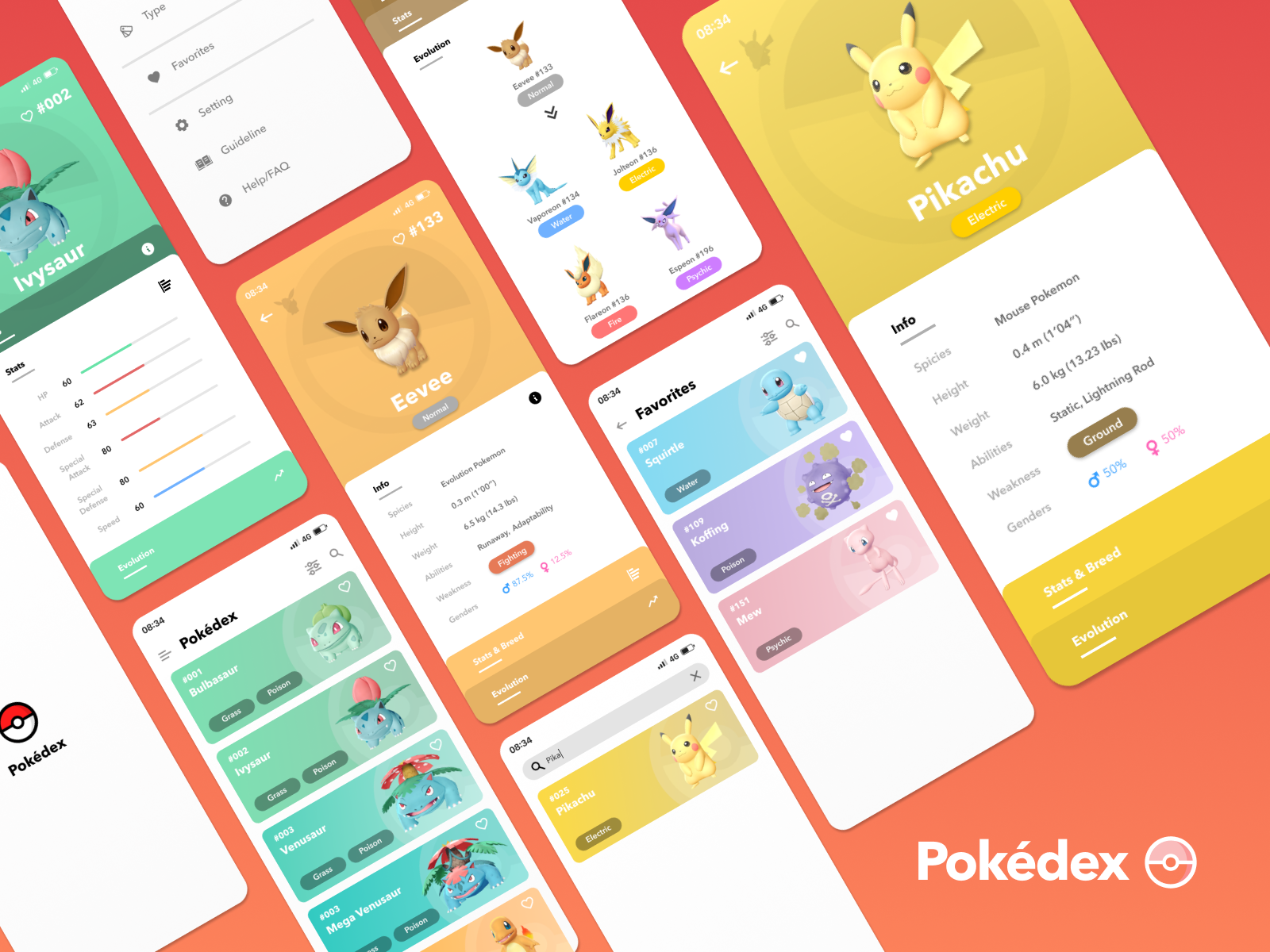 Pokédex App - V.2 by Akira Chirakijja on Dribbble