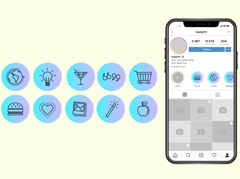 Instagram story icons design by Lana Klenak on Dribbble