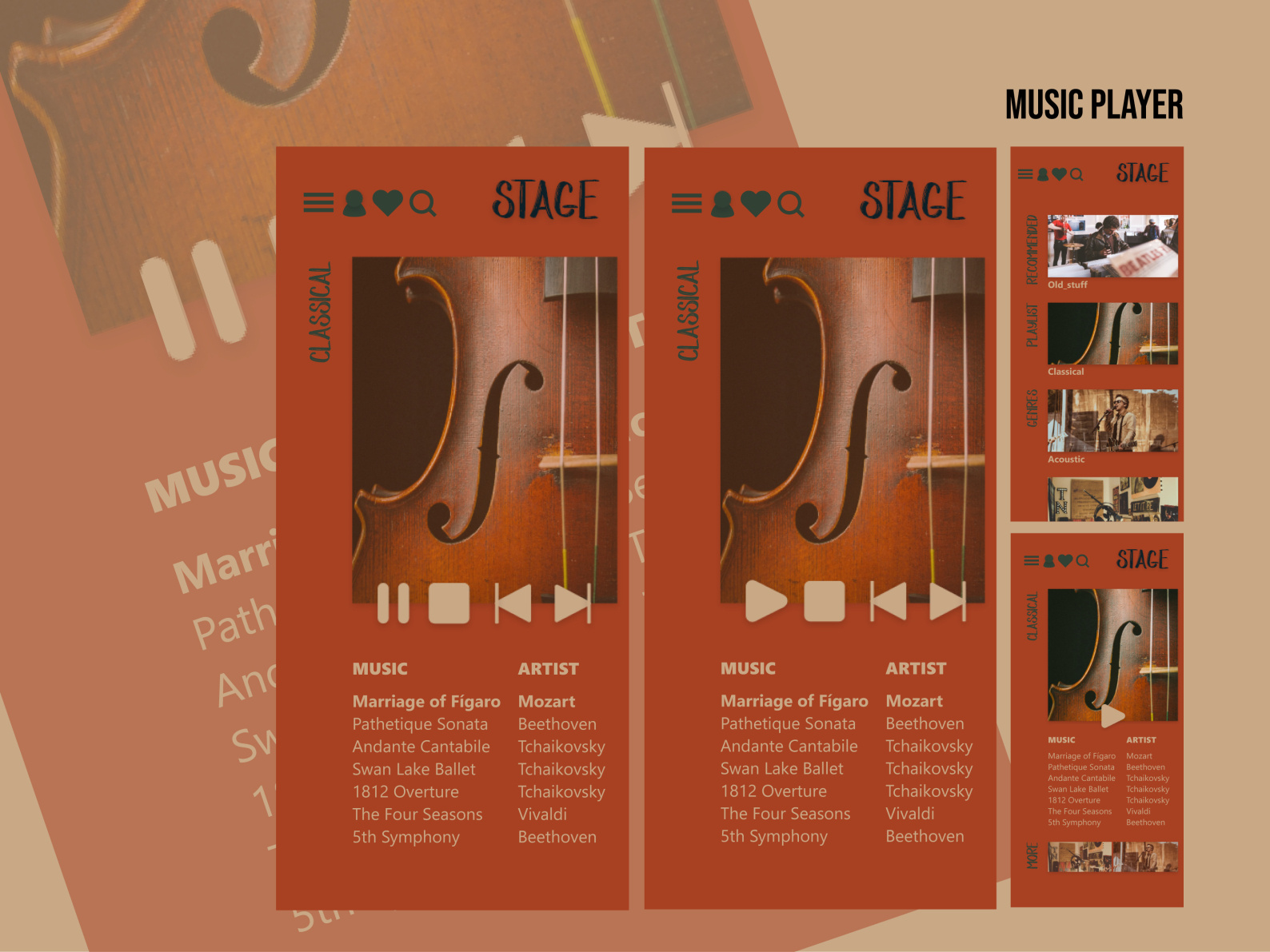 #09 Daily UI - Stage by Stephani Mendes on Dribbble