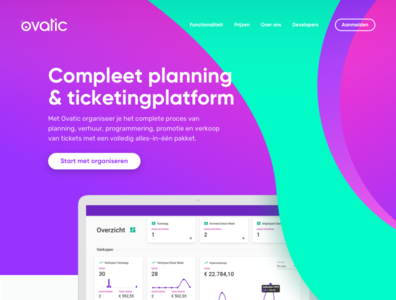 Ovatic homepage by Tim Nooteboom for YipYip on Dribbble