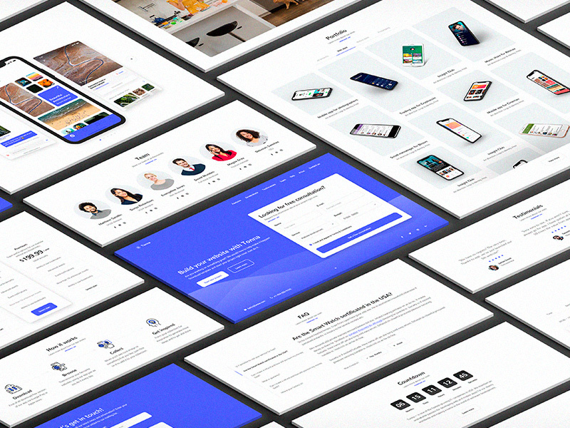 Tonna HTML Template UI Blocks by Alexander Momotov for Aspirity on Dribbble