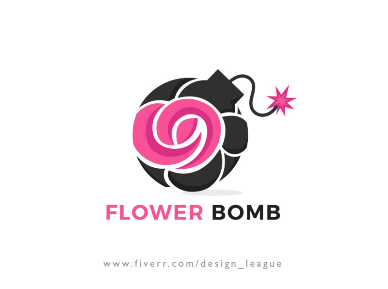 FlowerBomb Logo by Design_League on Dribbble