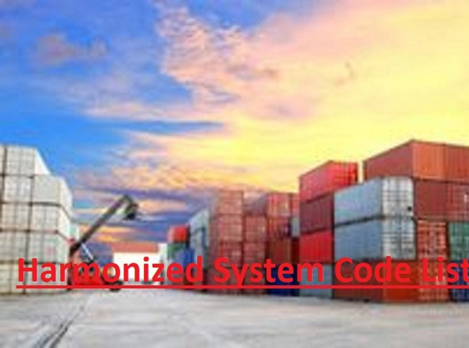 Harmonized System Code List By Exportimport On Dribbble