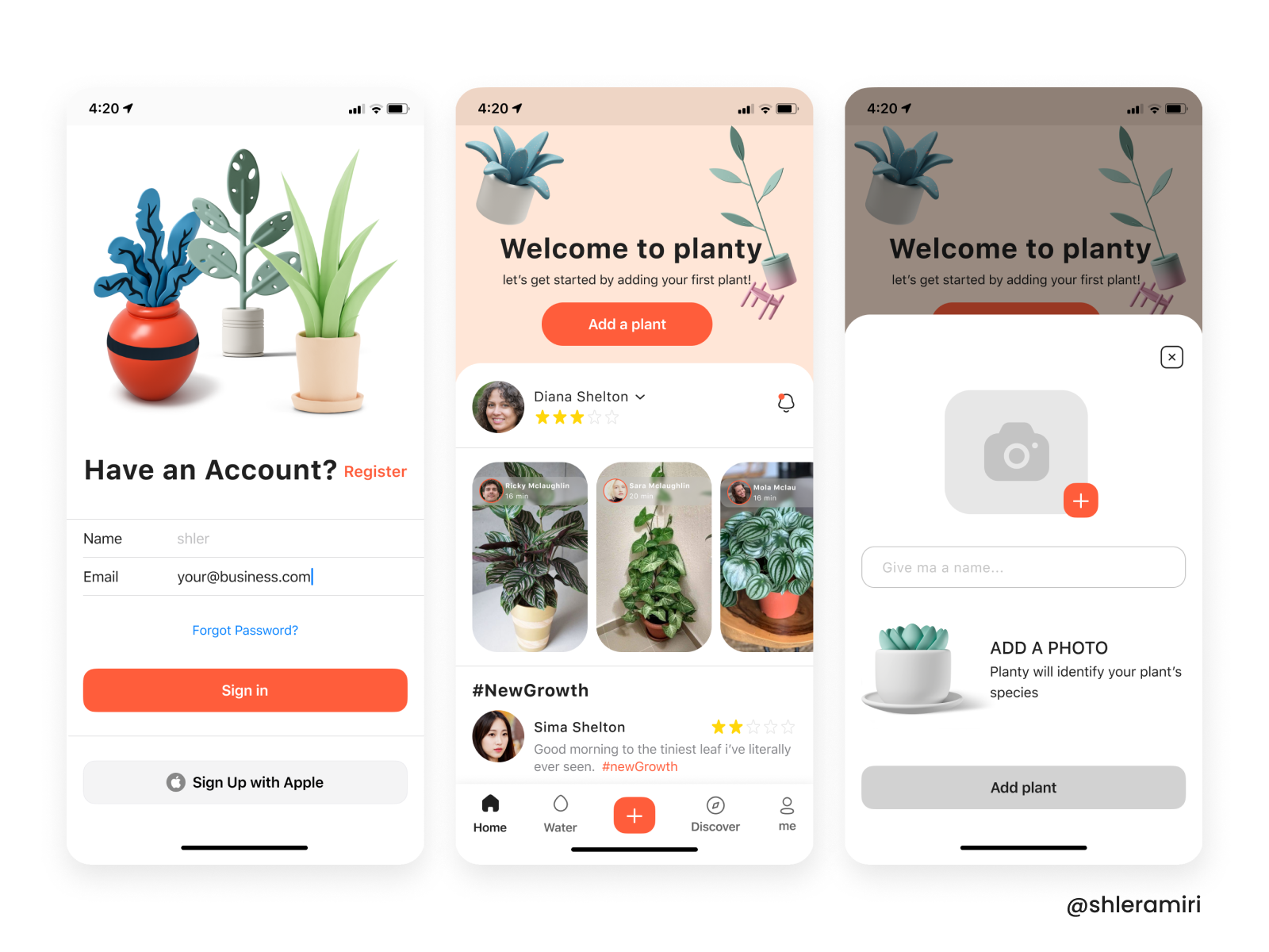 PLANTY APP UI Design by shler Amiri on Dribbble