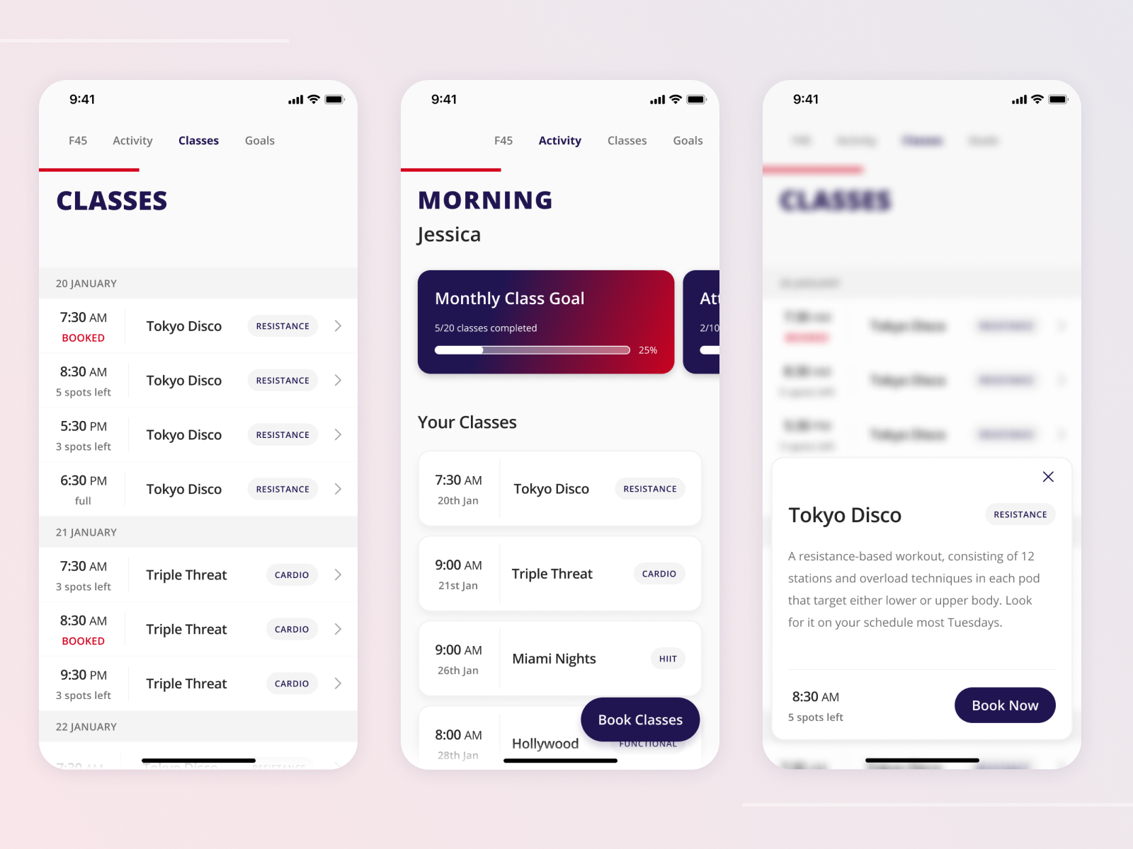F45 Workout App Concept by William Tapp on Dribbble
