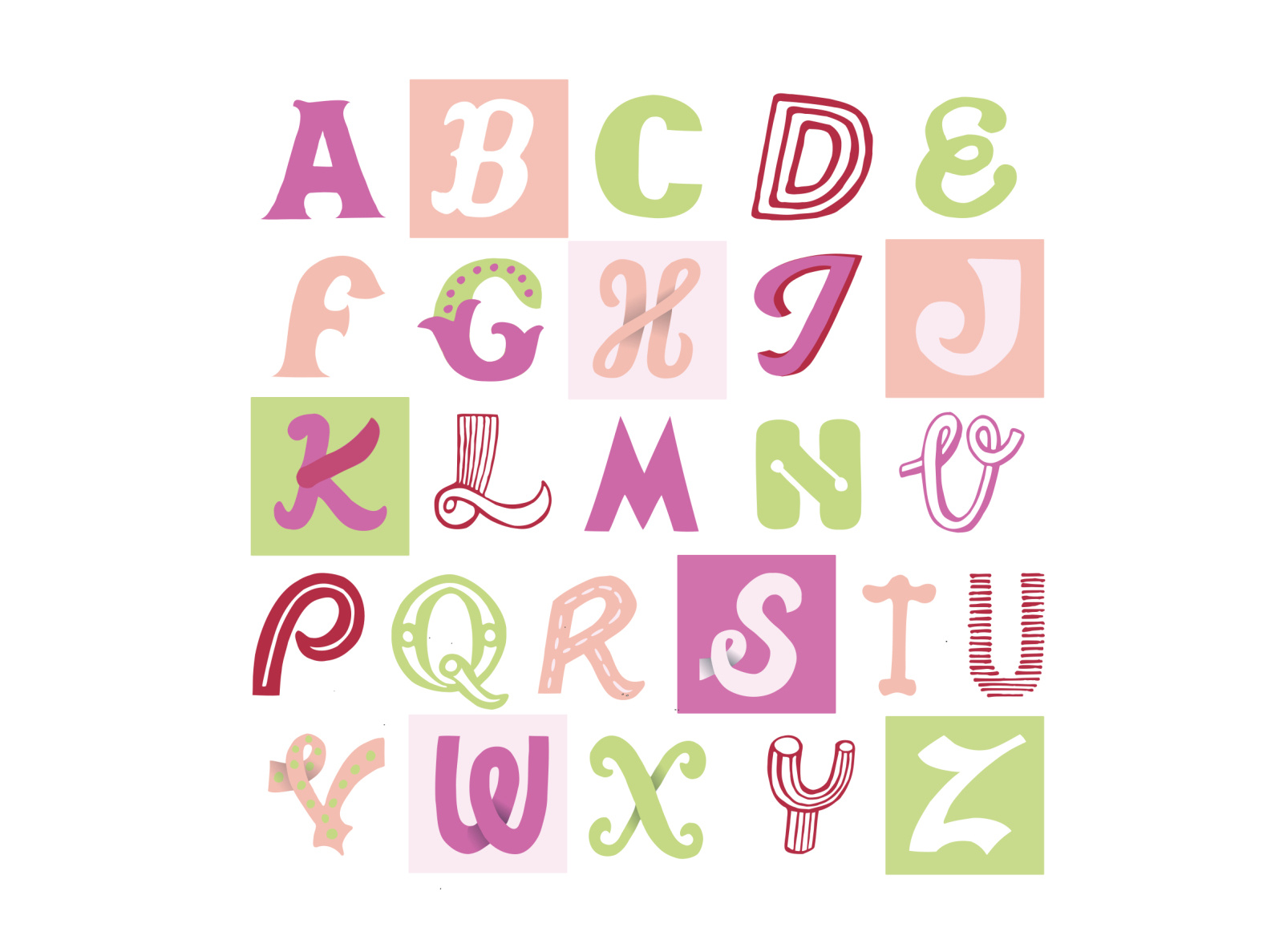 Alphabet by Vanesa Podreka on Dribbble