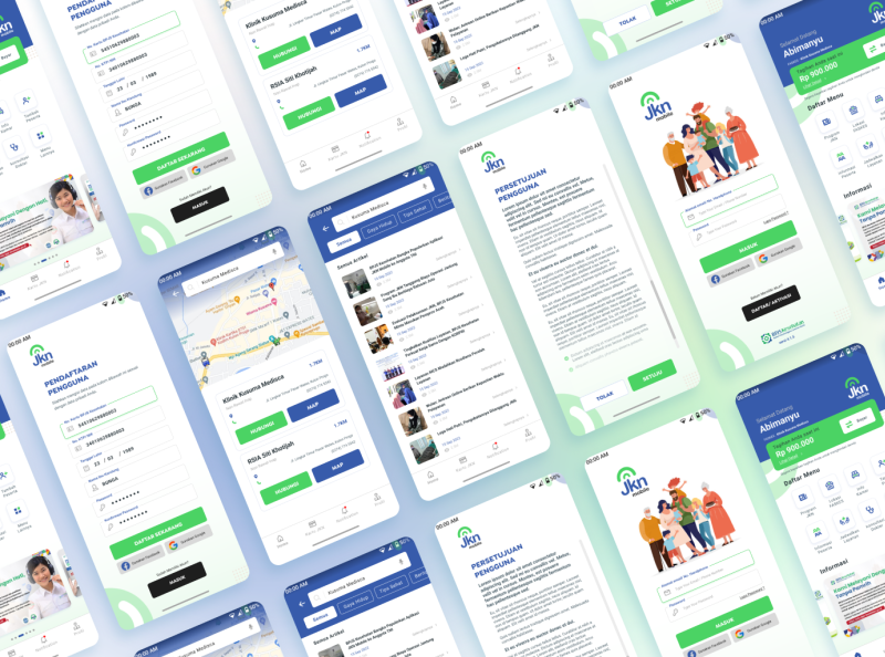 JKN Mobile UI Redesign by Muhammad Zainudin on Dribbble