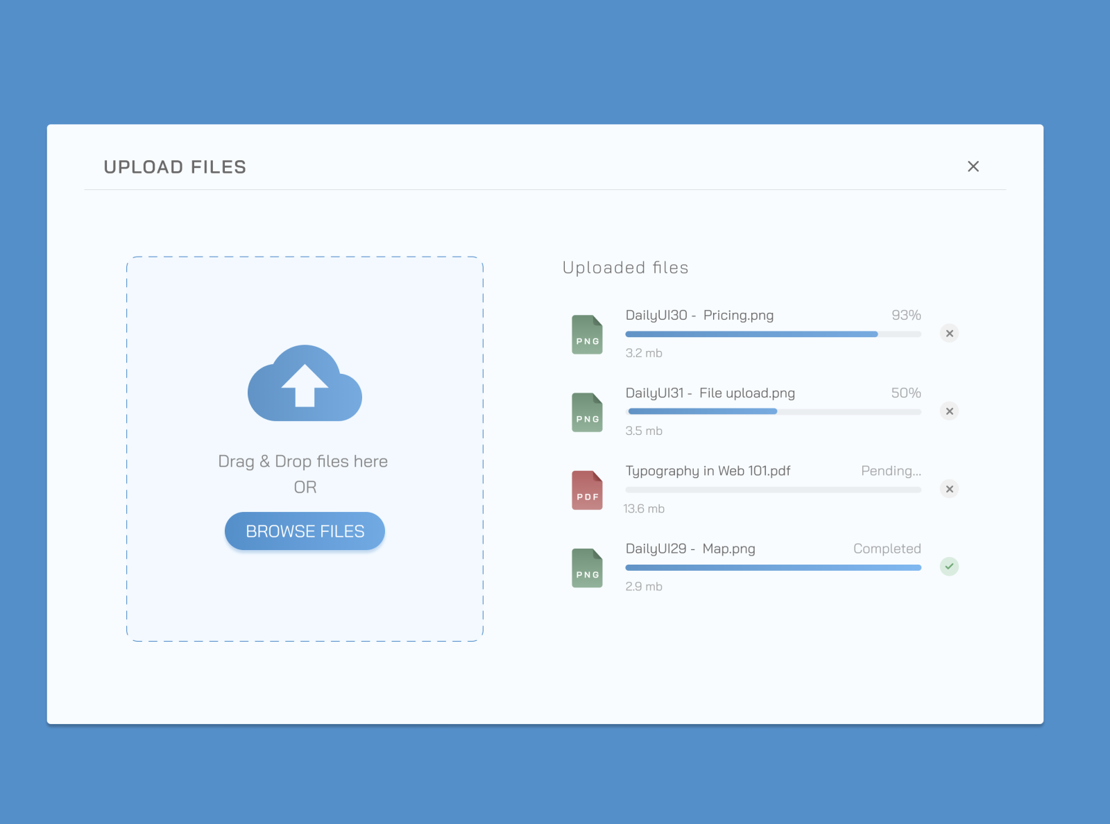 DailyUI #031 - File upload by Ania Oska on Dribbble DailyUI #031 - File upload by Ania Oska on Dribbble