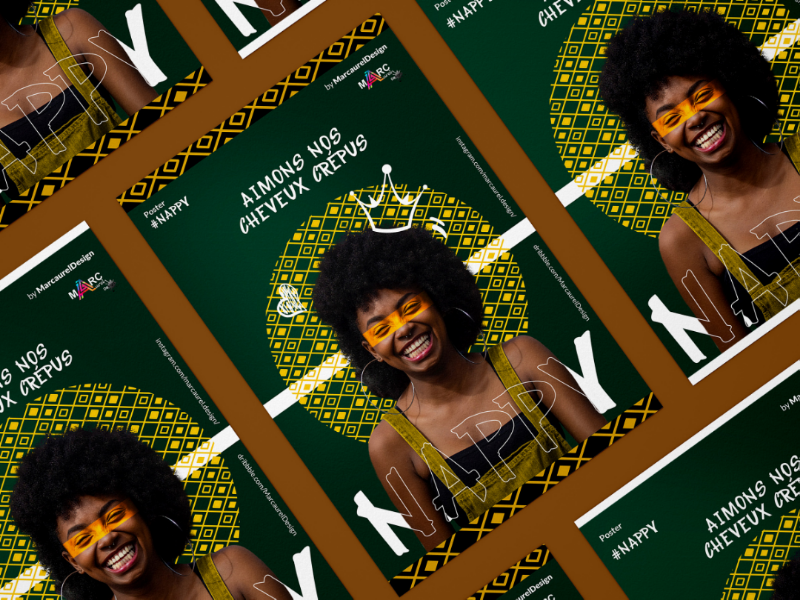 Nappy poster design by MARC-AUREL ADEYEMI HOUDEGBE on Dribbble