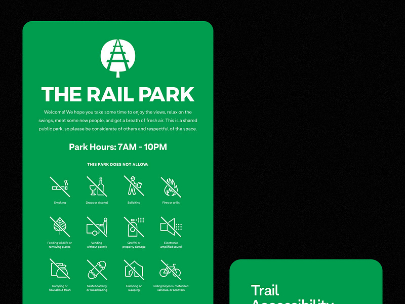 Rail Park Signage by Mike Smith on Dribbble