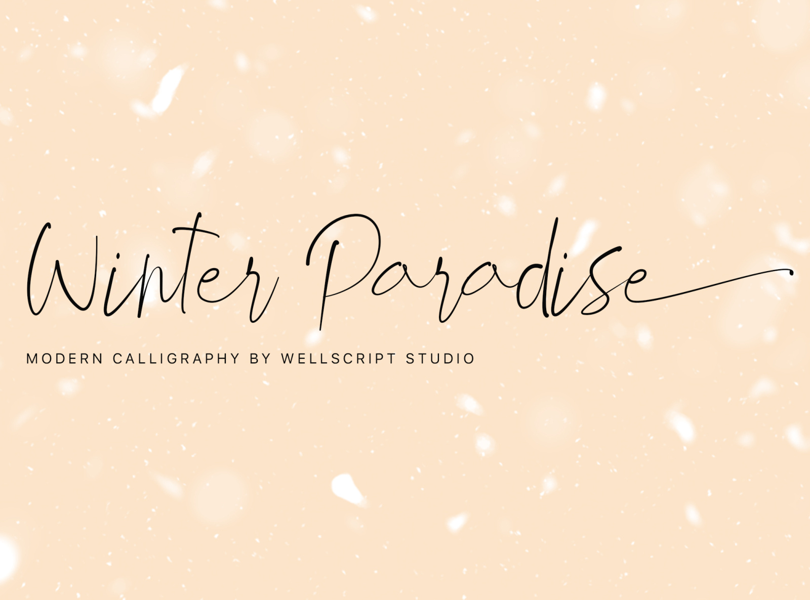 Winter Paradise - FREE Modern Script by Wellscript Studio on Dribbble