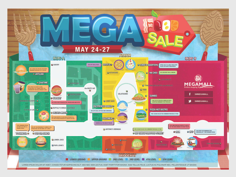 Rejected Food Map by Ken Osh Tan on Dribbble