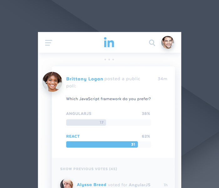Linkedin Mobile Redesign by Willionaire on Dribbble