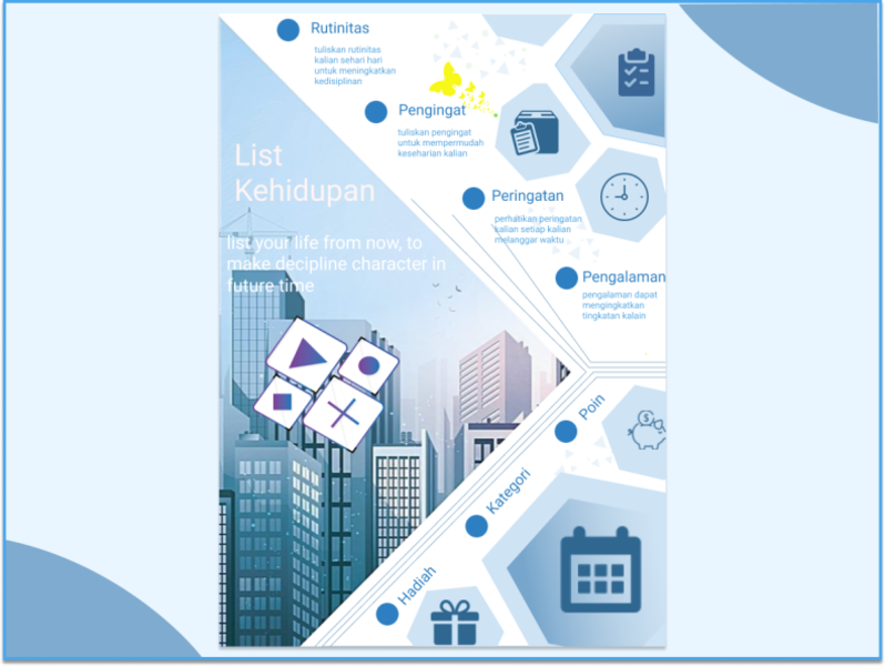 Simple Poster Application Life List by Kadek Sumendra on Dribbble