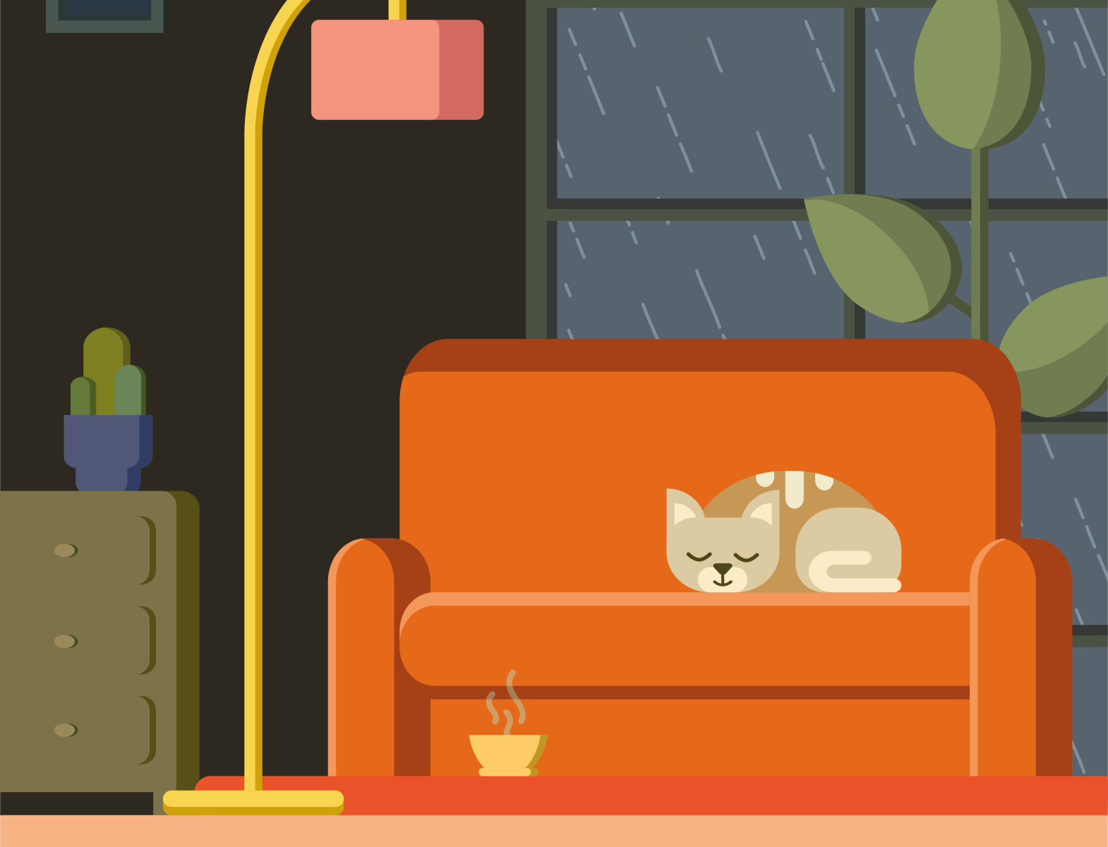 cat by tosyaesena on Dribbble
