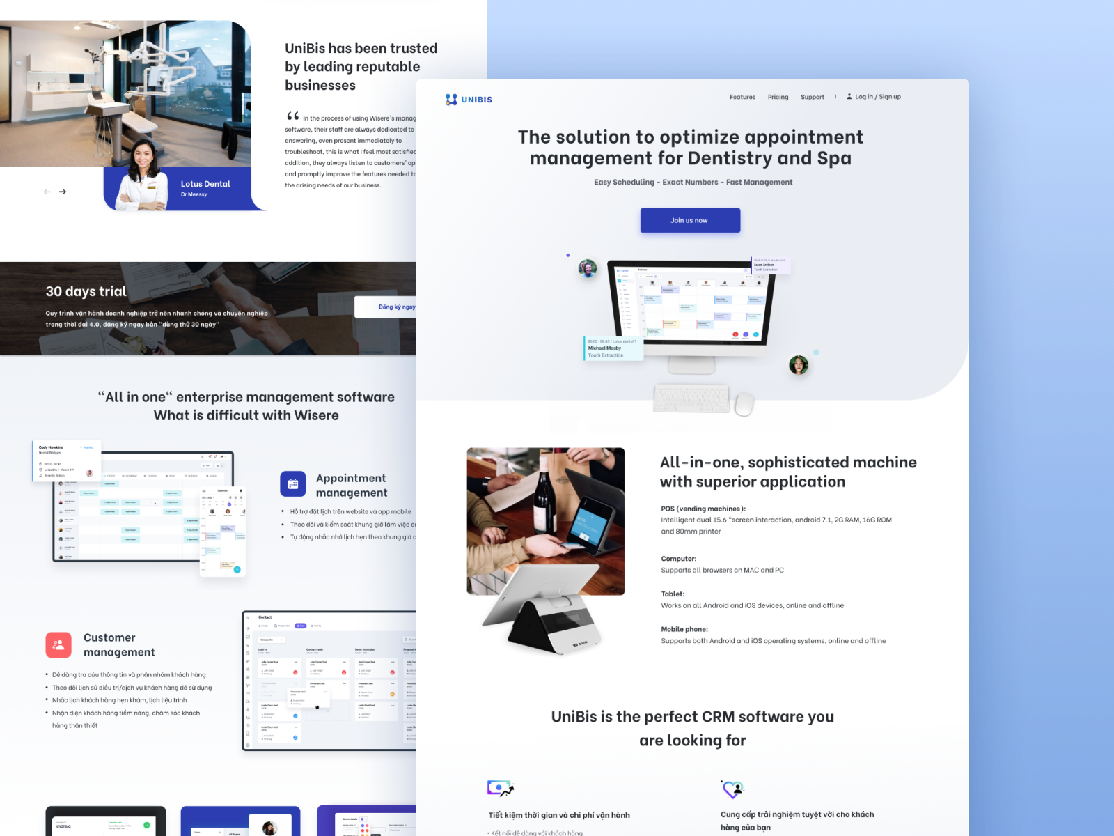 CRM HomePage by Cece Nguyen on Dribbble