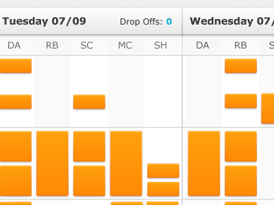 Calendar/Schedule/Capacity - Week View by Alex Endsley for Fresh Tilled ...