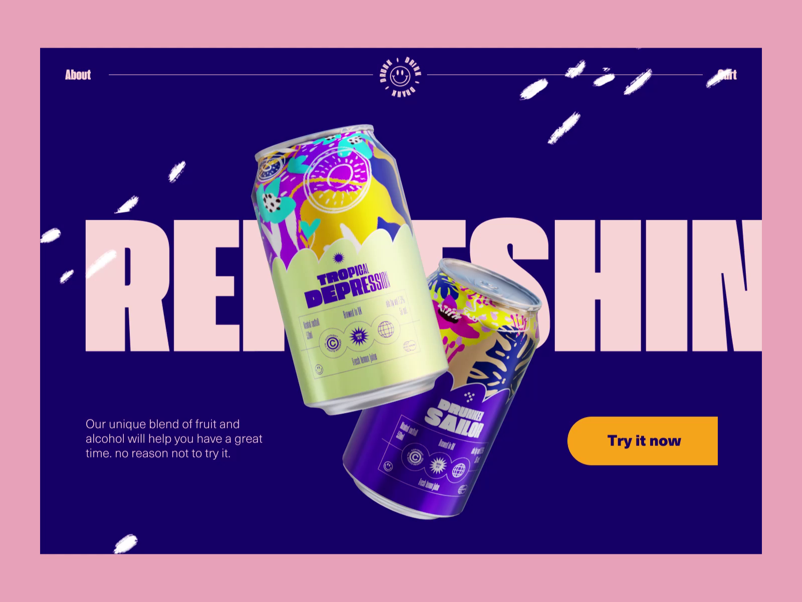 Drinks Ecommerce Website by tubik on Dribbble