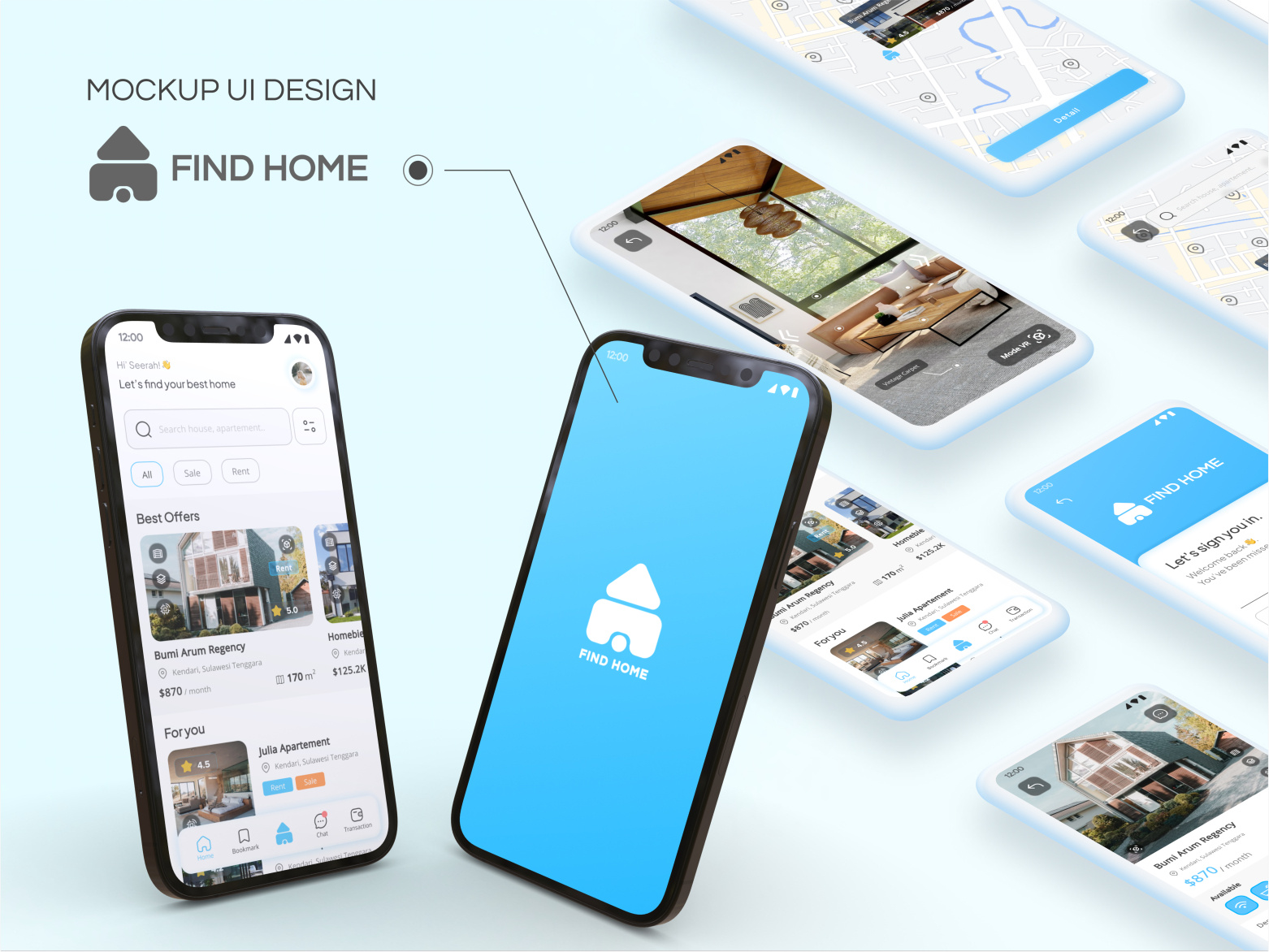 FIND HOME - UI DESIGN by Iqbal Tahir on Dribbble