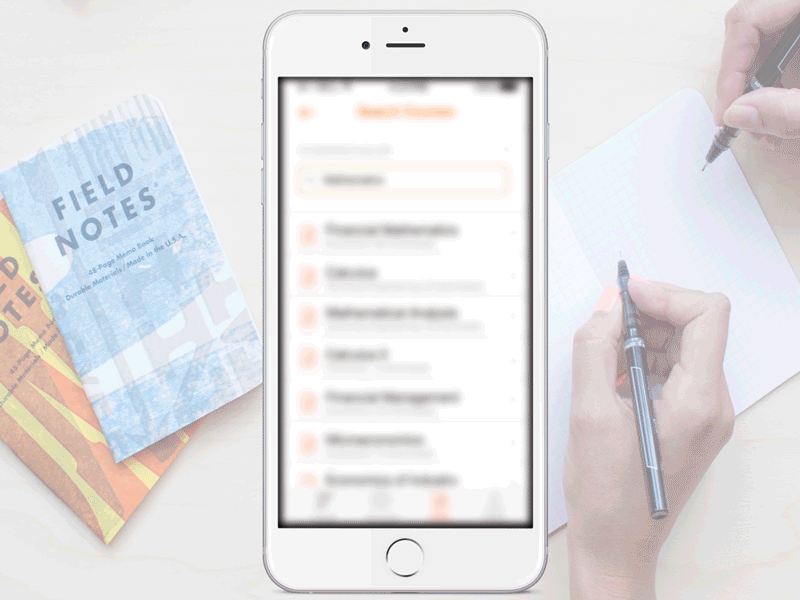 Tutored App (Ios): Animation for the search of students notes by Giulia ...