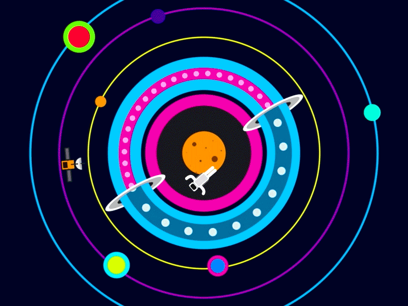 O is for Orbit. by Ben Collier-Marsh on Dribbble
