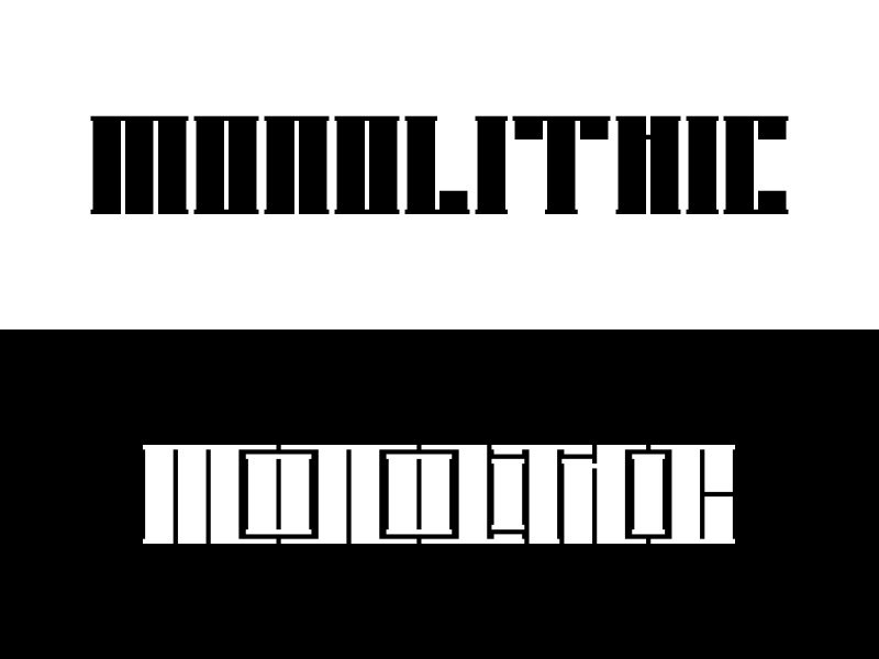 Monolithic by Peter Sather on Dribbble