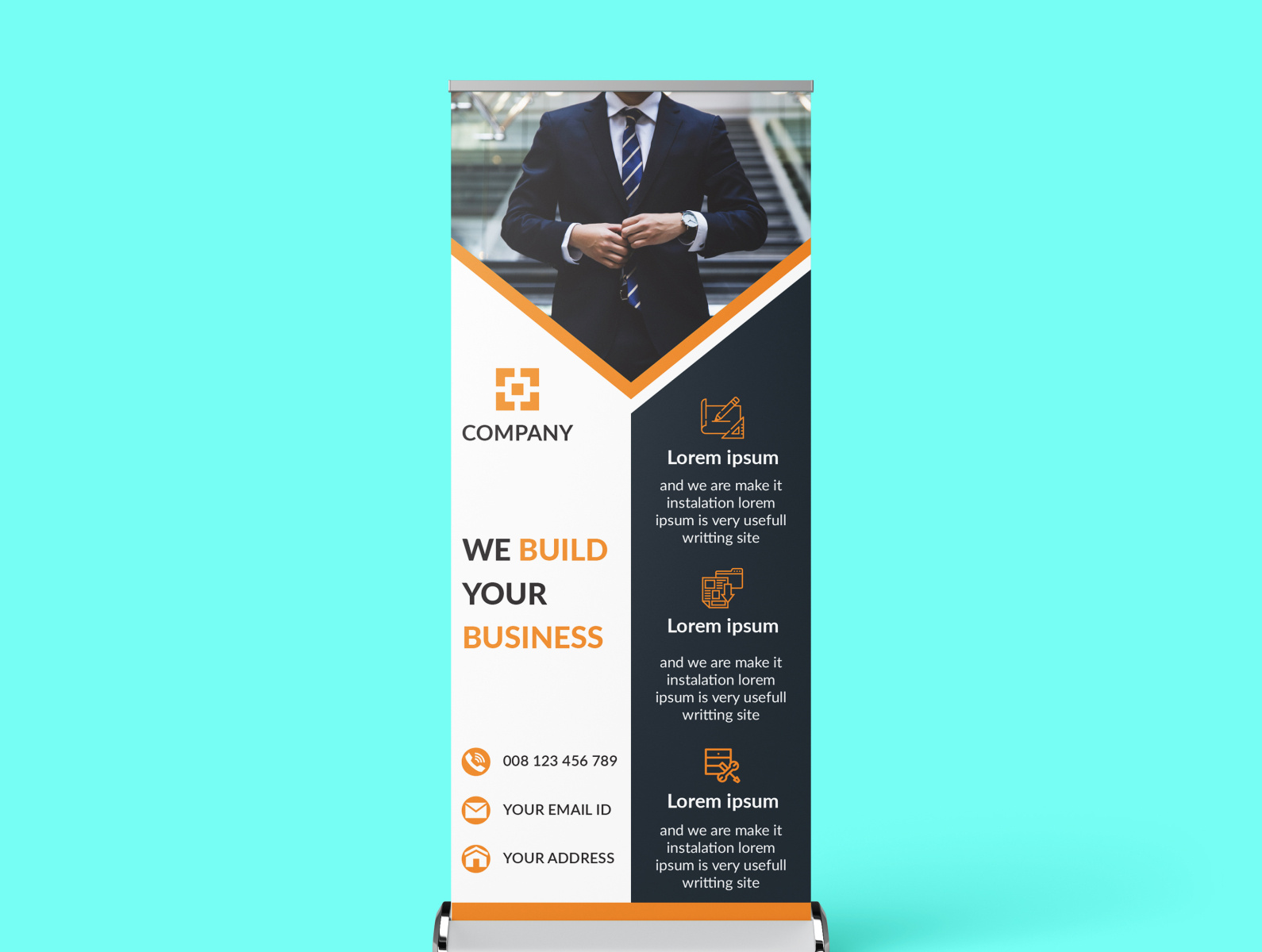 Roll Up Banner Design by Nadim Ahmed Sujon on Dribbble
