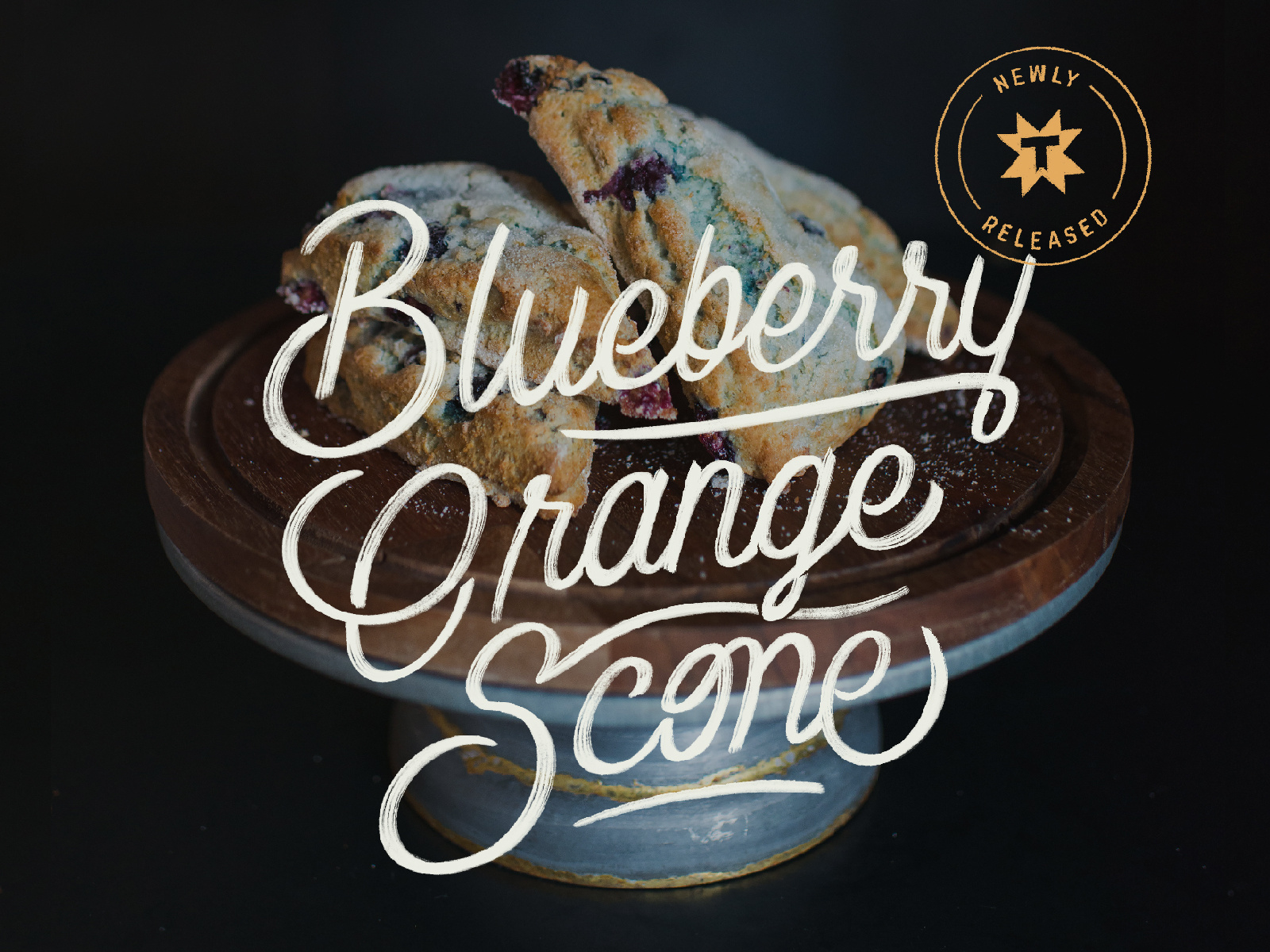 Thump Coffee Blueberry Orange Scone Ad by Grant Willingham on Dribbble