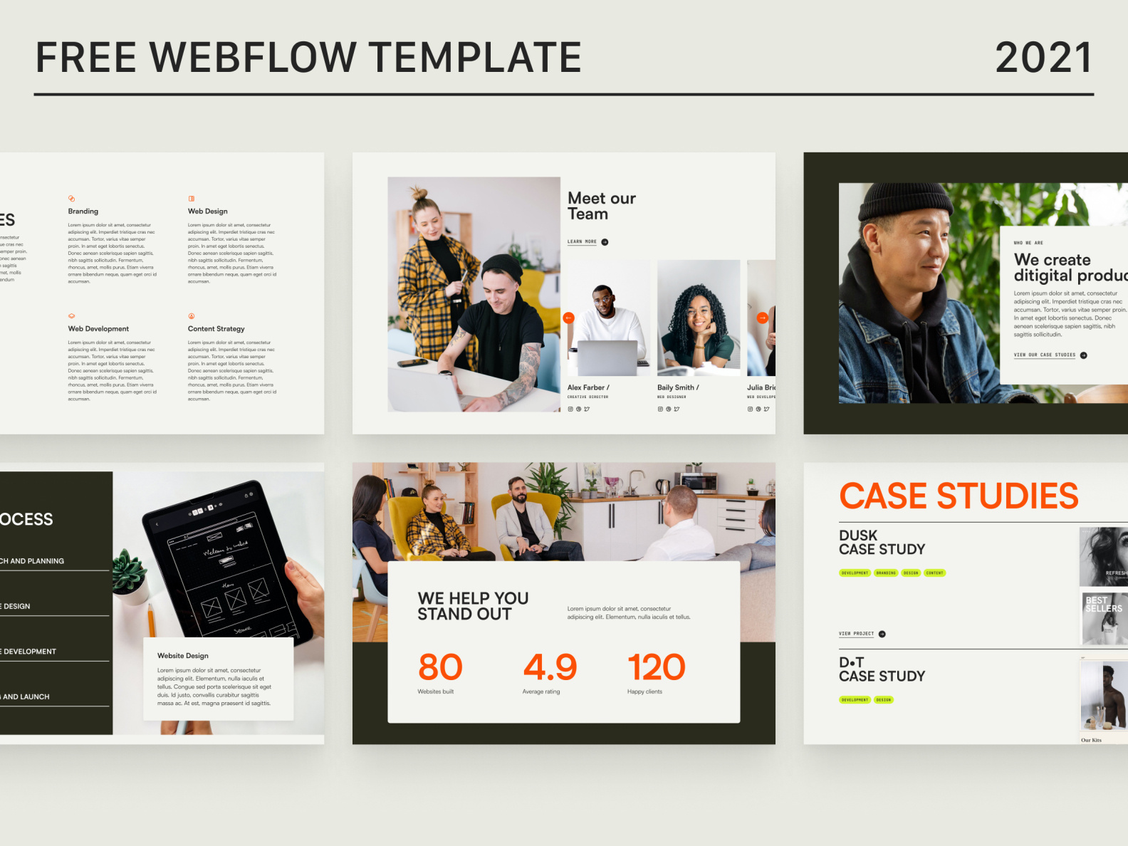 Free Webflow Template by Gala on Dribbble