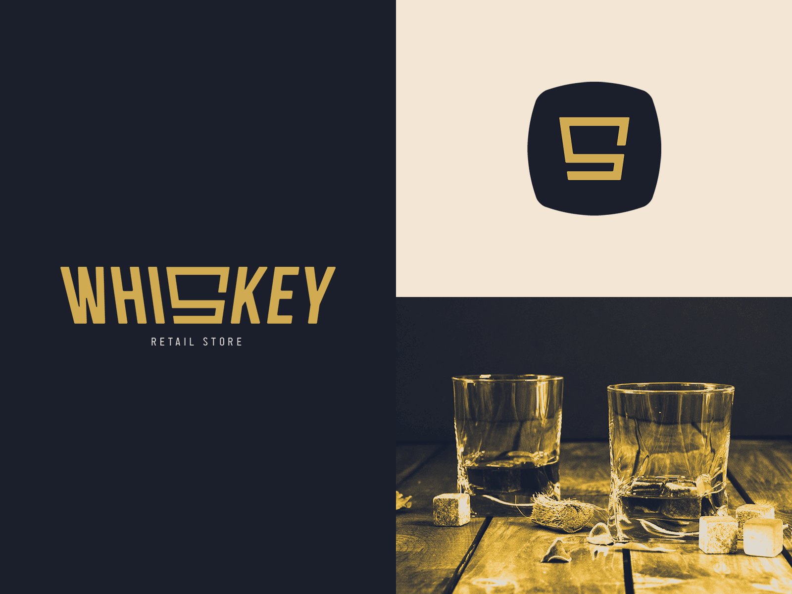 Whiskey Logo by Pelle Vissers on Dribbble