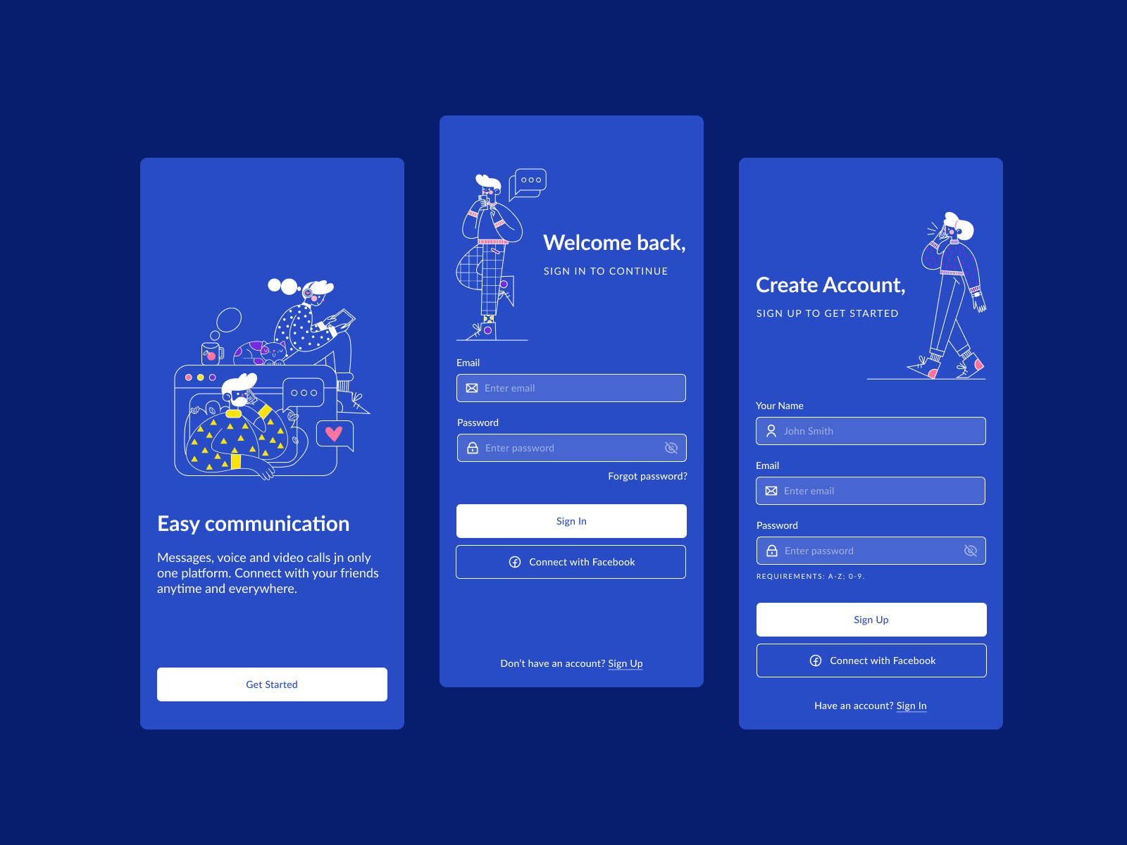 Login and Registration screens by DashDevs on Dribbble