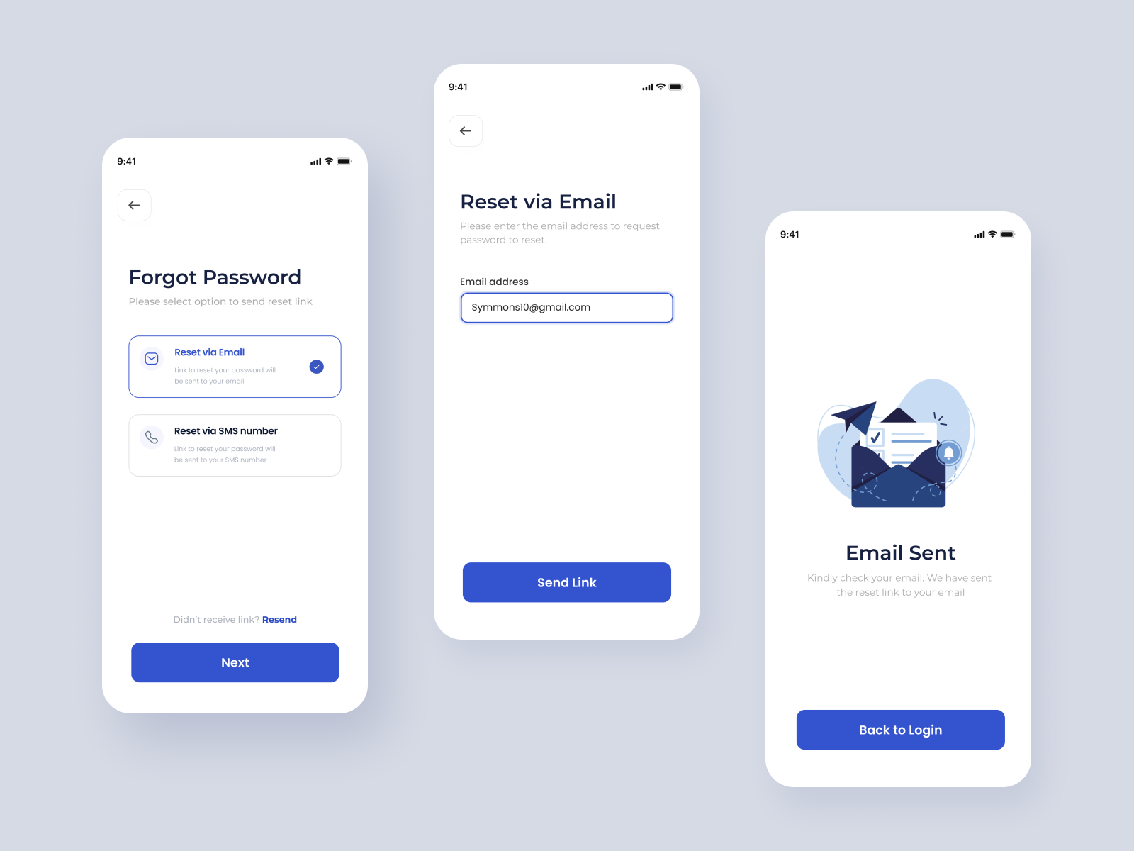 Reset Password design by Simmons on Dribbble