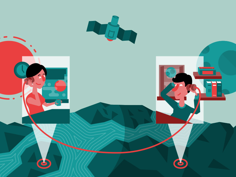 Communication Illustration by Mathew Lucas ︎ on Dribbble