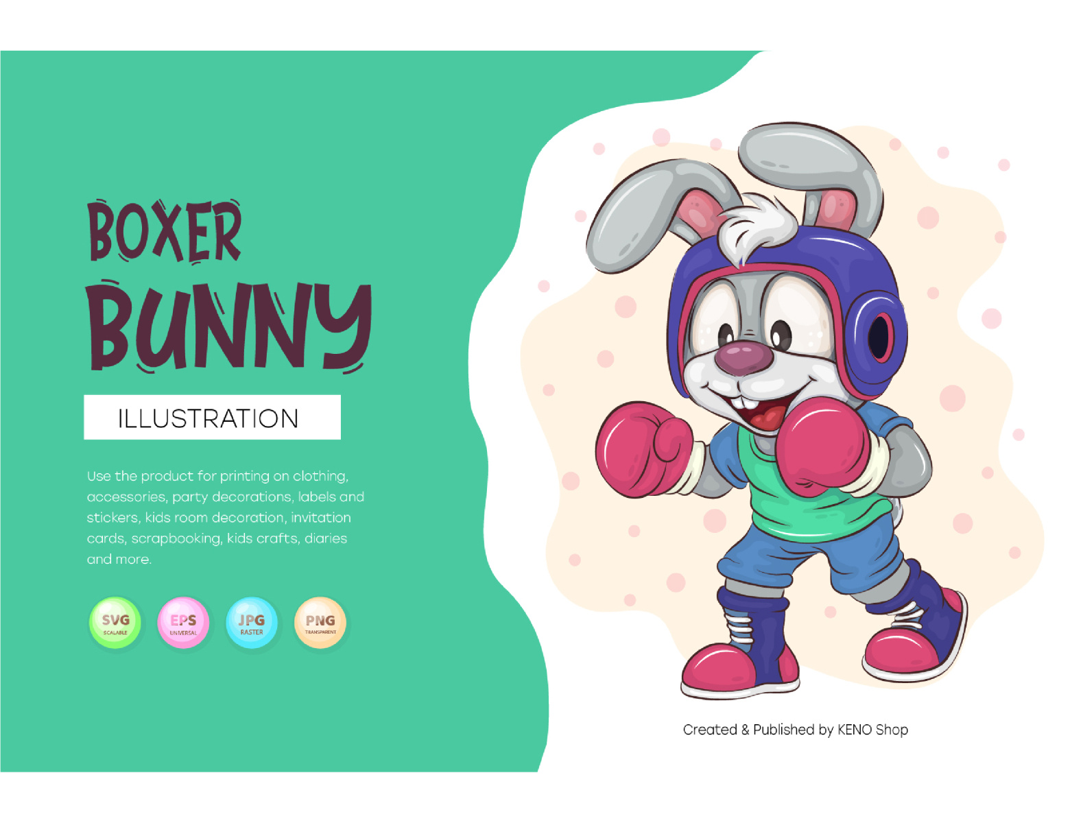 Cartoon Bunny Boxer. by Andrey KENO on Dribbble