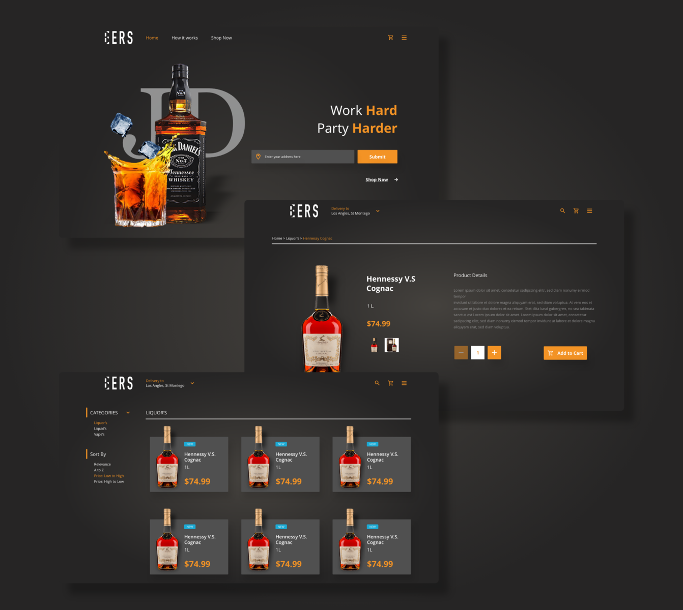 Liquor's website design by Primadi Anindito on Dribbble