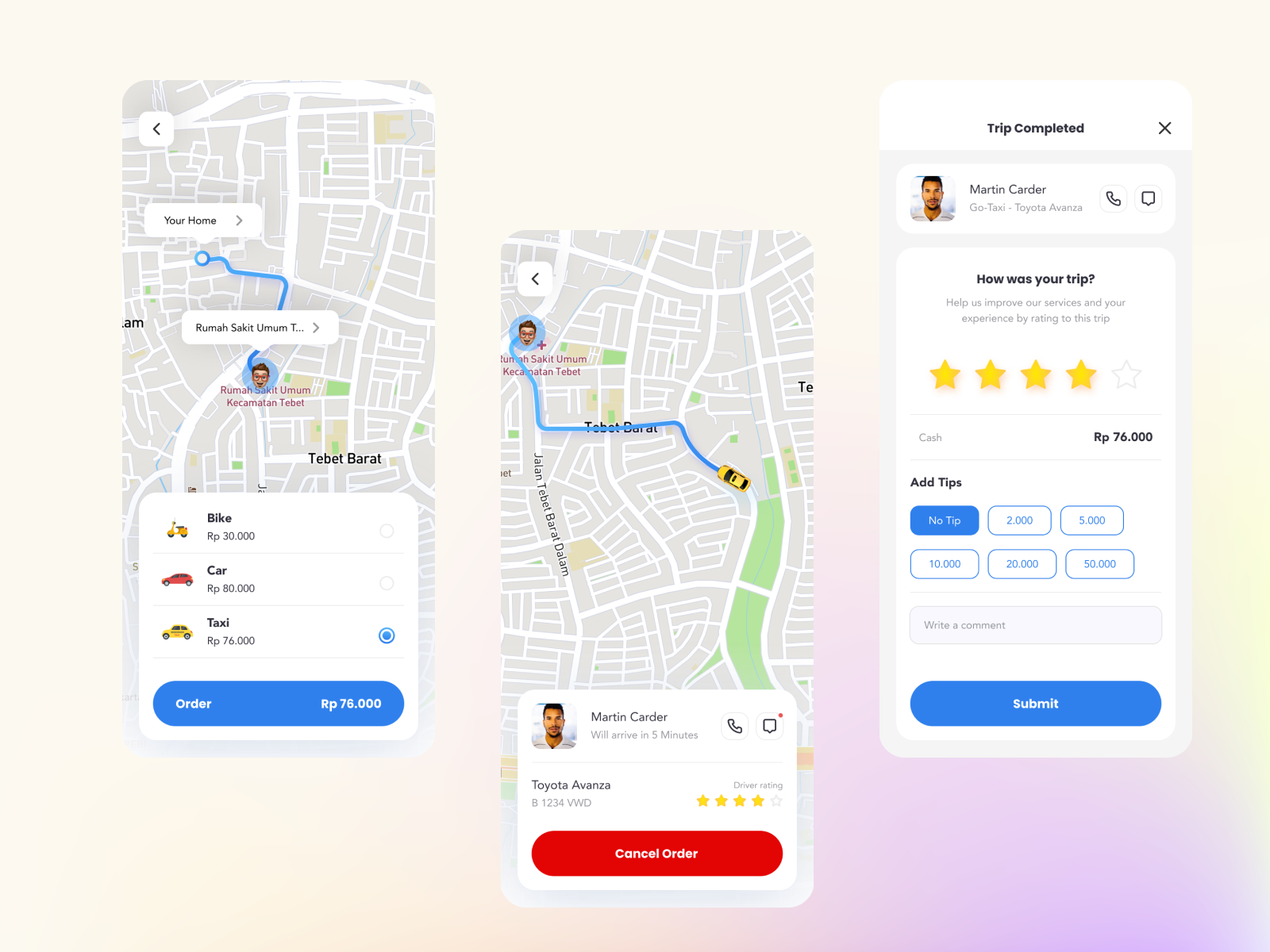Transport Booking Apps by Primadi Anindito on Dribbble