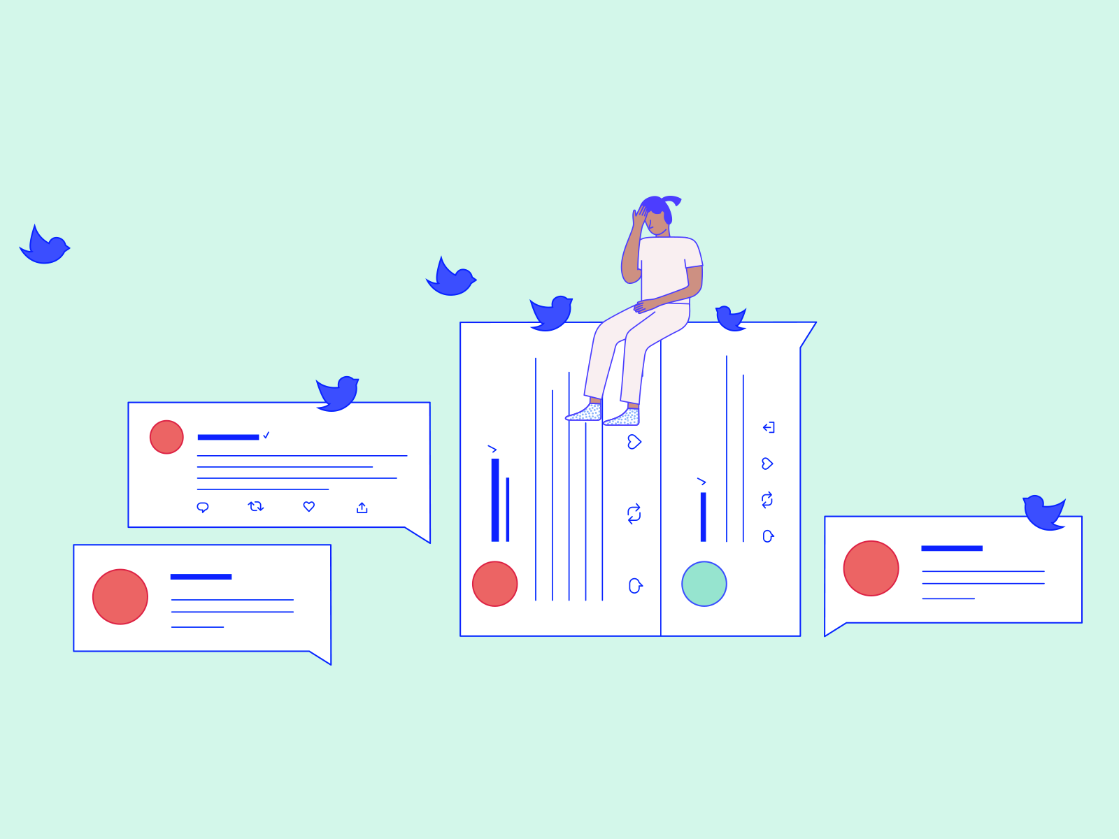 Negative tweets by Veronica Pisano for Riskified design on Dribbble