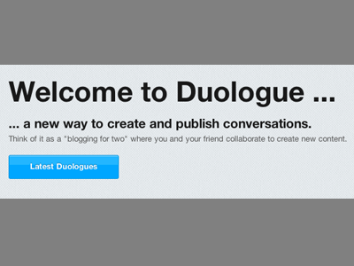 Duologue.me by Vladimir Reshetnikov on Dribbble